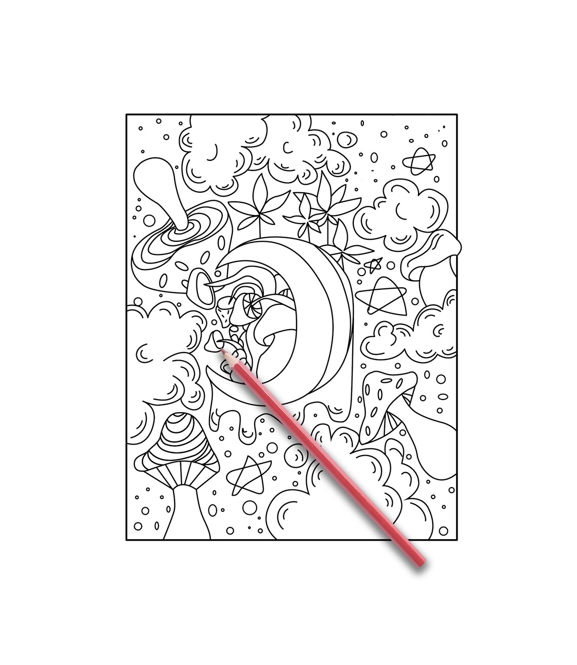 Stoner Coloring Page Colouring Page for Adults Stoner - Etsy