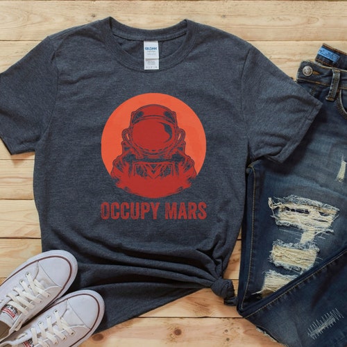 Elon Musk Occupy Mars T-shirt - Etsy