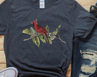 Red Cardinal Bird Shirt - Etsy