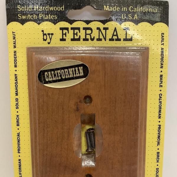 Mid Century Light Switch Plate - Etsy