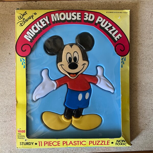 Toddler Mickey Mouse Puzzle - Etsy
