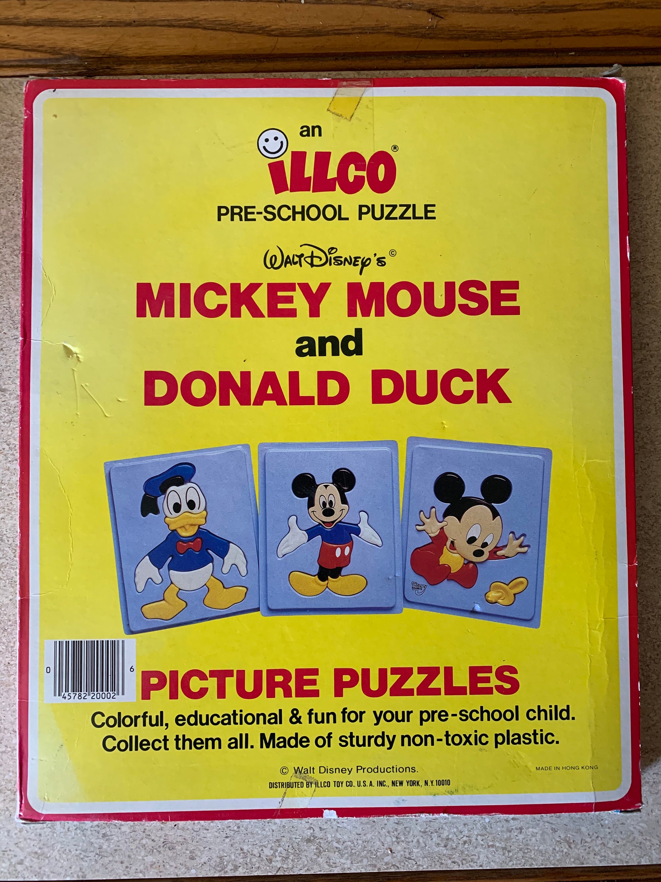 Vintage Mickey Mouse Puzzle In Original Box Illco 3D Puzzle | Etsy