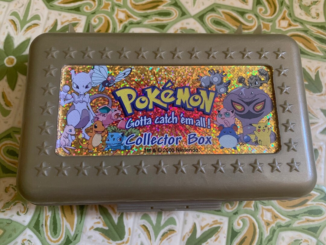 Awesome Vintage Pokemon Collector Box Roseart Pokemon Pencil Case ...