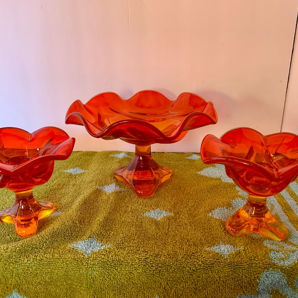 Amberina Glass - Etsy