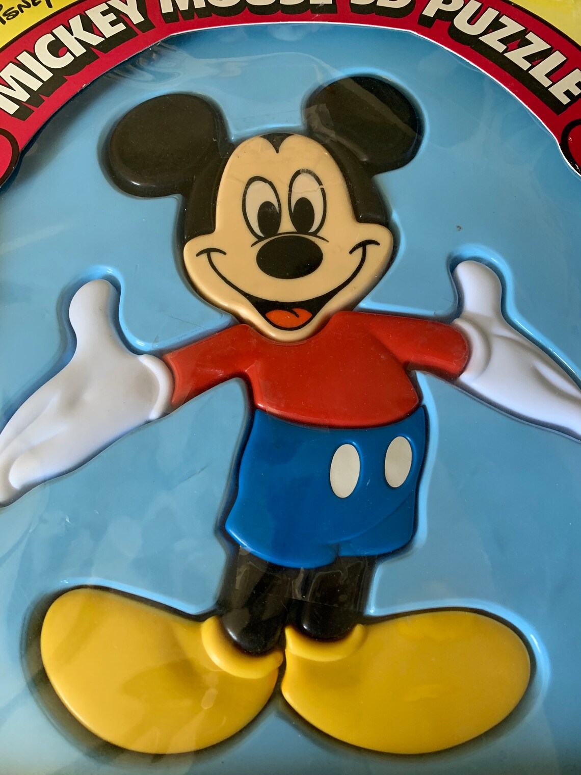 Vintage Mickey Mouse Puzzle In Original Box Illco 3D Puzzle | Etsy