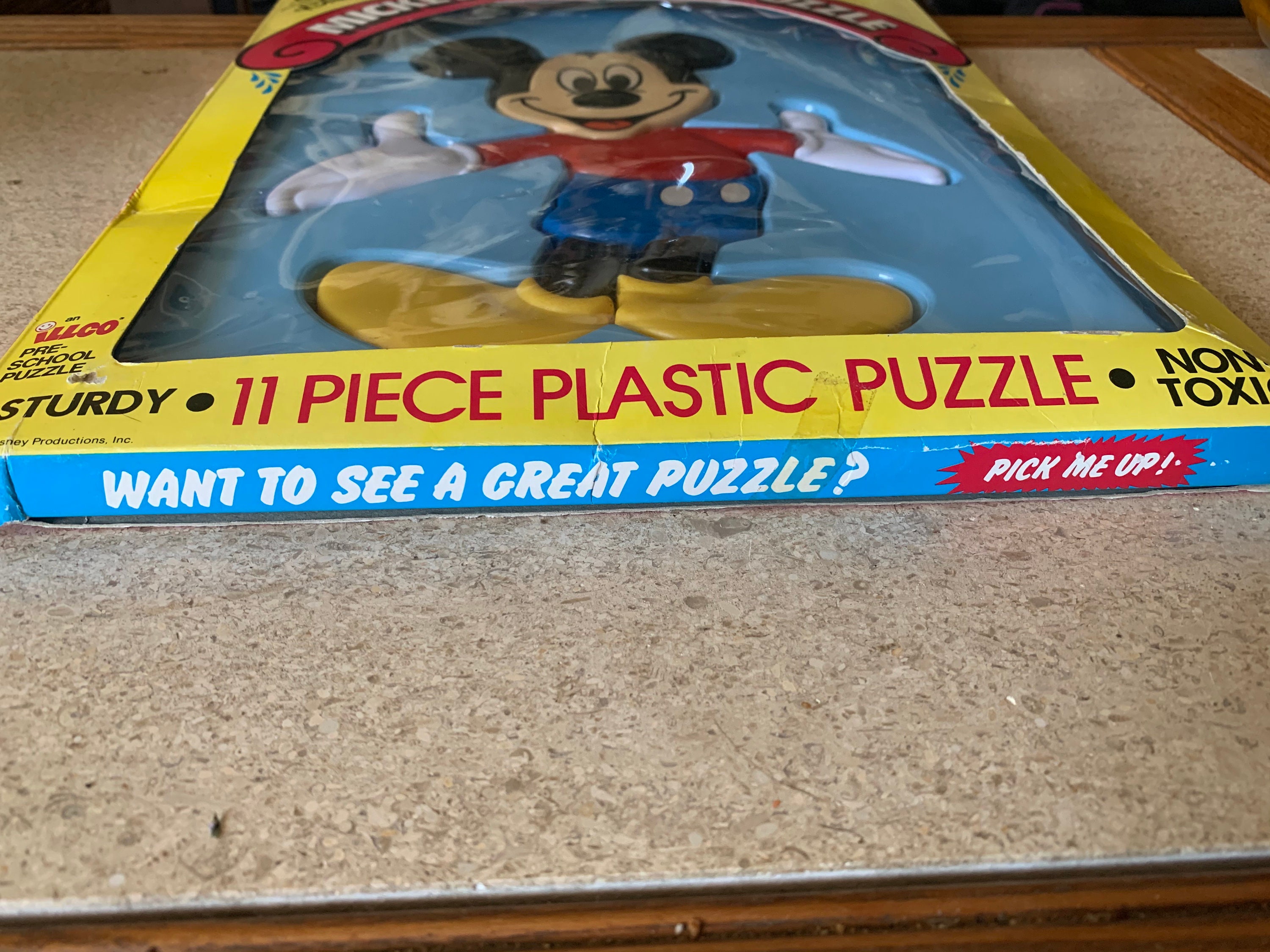 Vintage Mickey Mouse Puzzle In Original Box Illco 3D Puzzle | Etsy