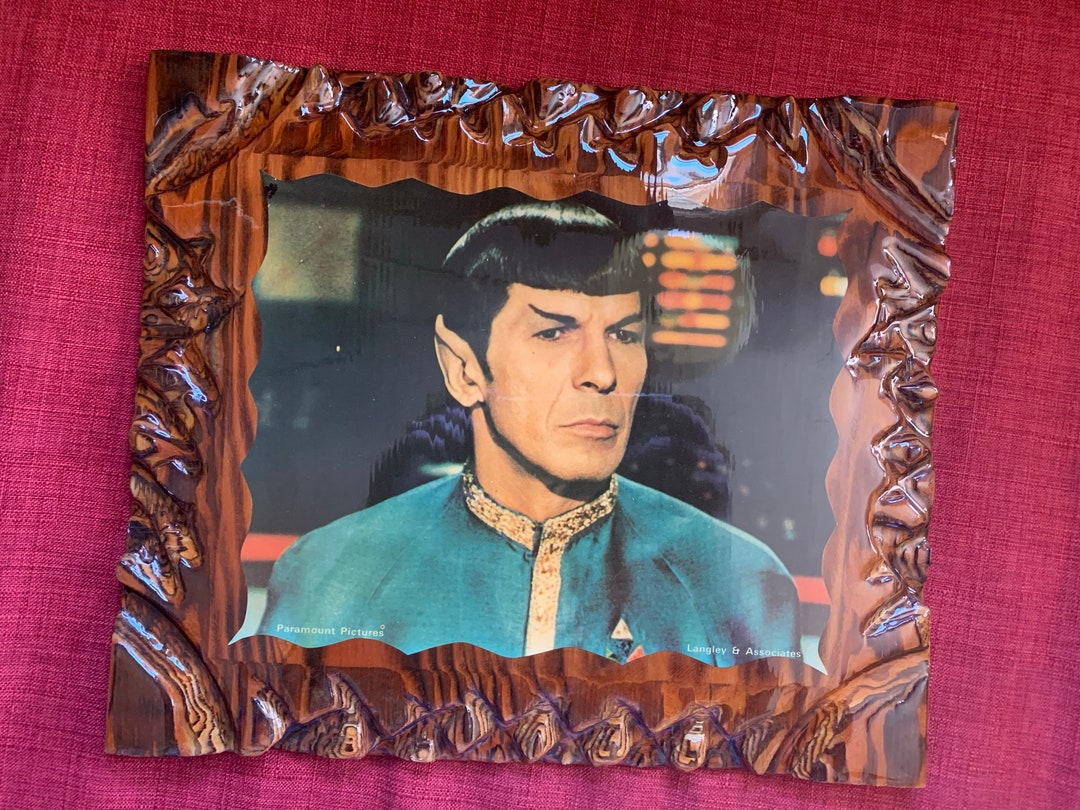 Rad Vintage Star Trek Spock lacado placa de madera spock pared de la ...