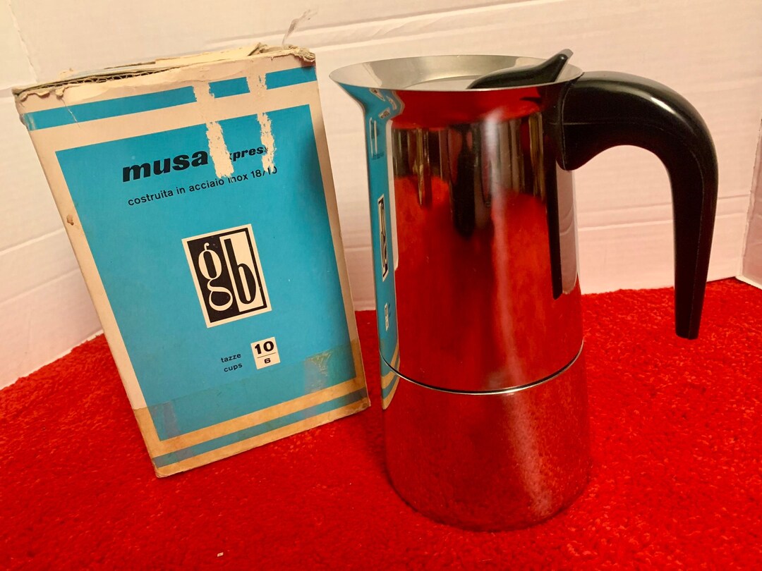 CIB Vintage Italian Coffee Maker 6 Cup Guido Bergna GB Musa Express ...