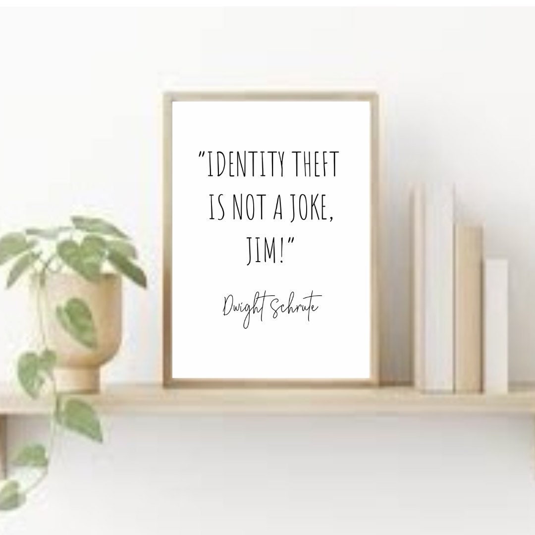 The Office (US) TV Quotes, Michael Scott, Download - Identity Theft - Etsy