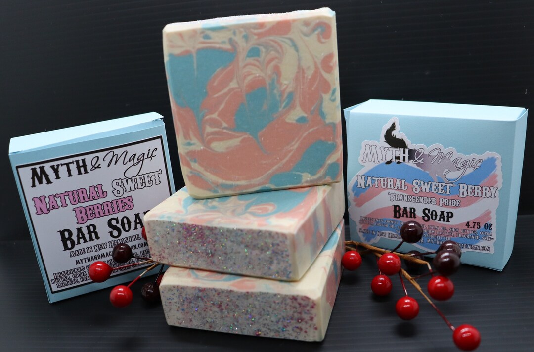 Transgender Pride Swirled Flag Twigs and Berries Scented Goat Milk ...