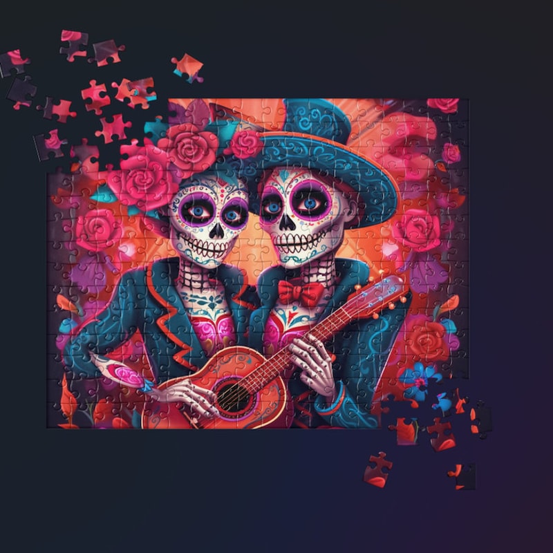 Sugar Skull Puzzle - Etsy