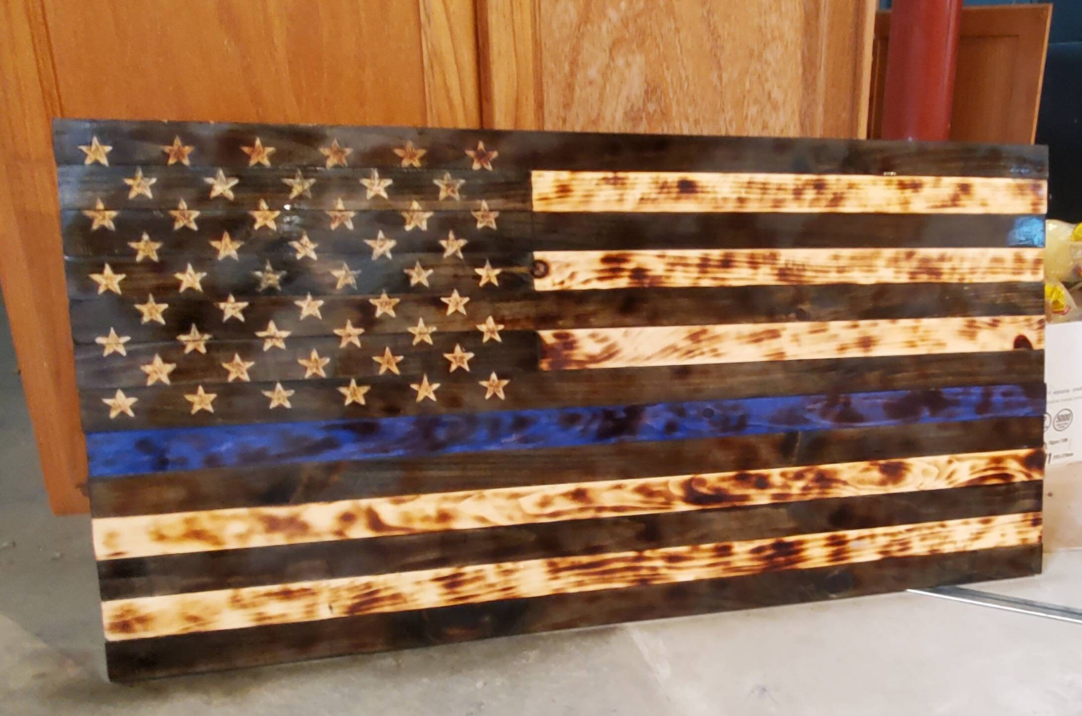 Handmade Wooden American Flag - Etsy