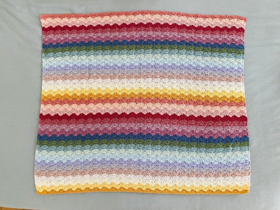 The Hope Blanket : Rainbow Blanket Crochet Pattern - Rainbow Baby ...