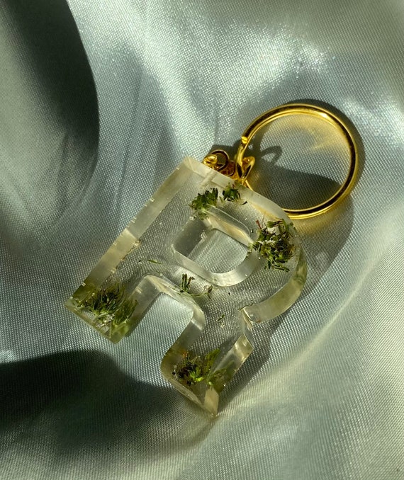 Letter R Keychains Floral Keychain Personalized Keychains - Etsy