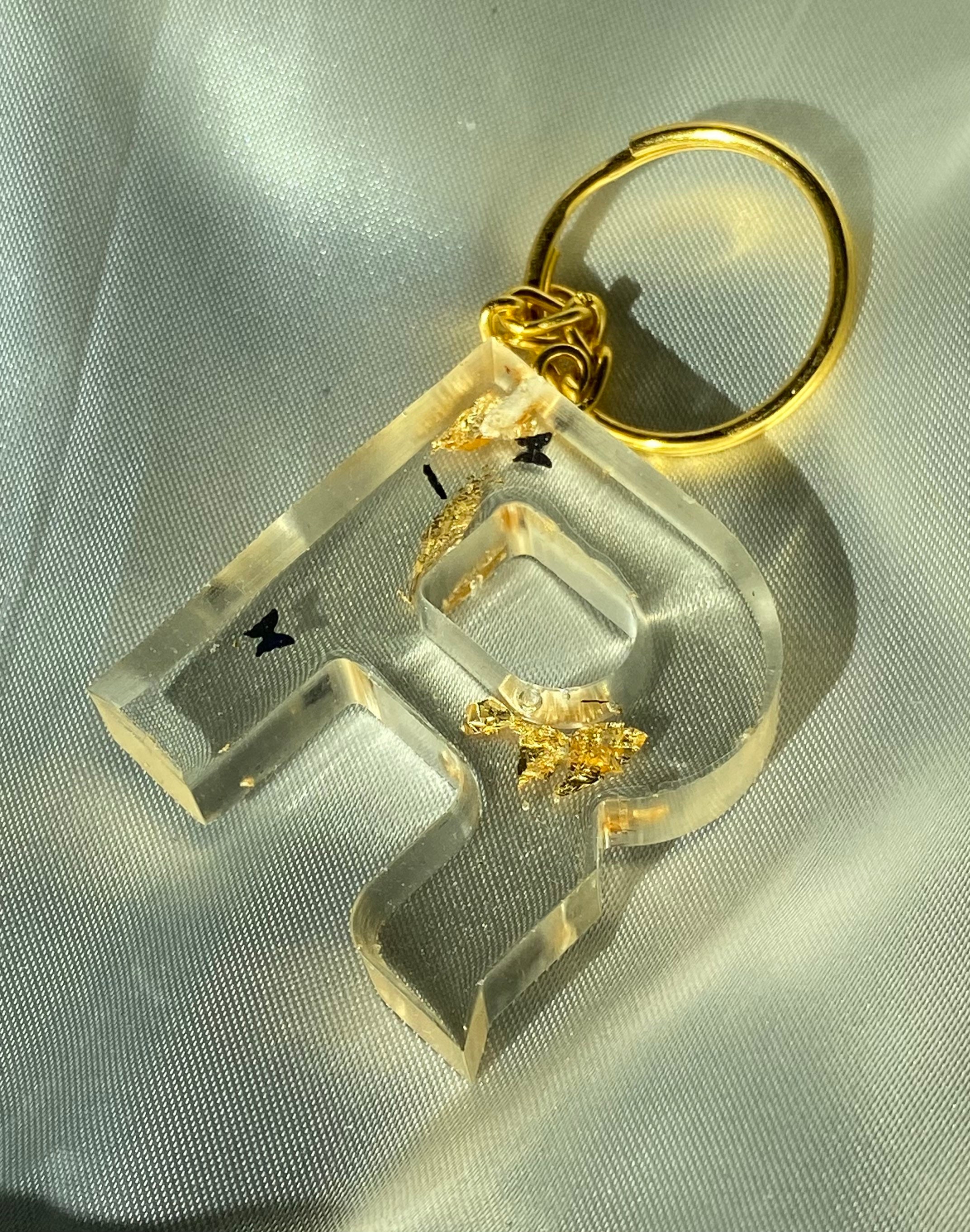 Letter R Keychains Floral Keychain Personalized Keychains - Etsy