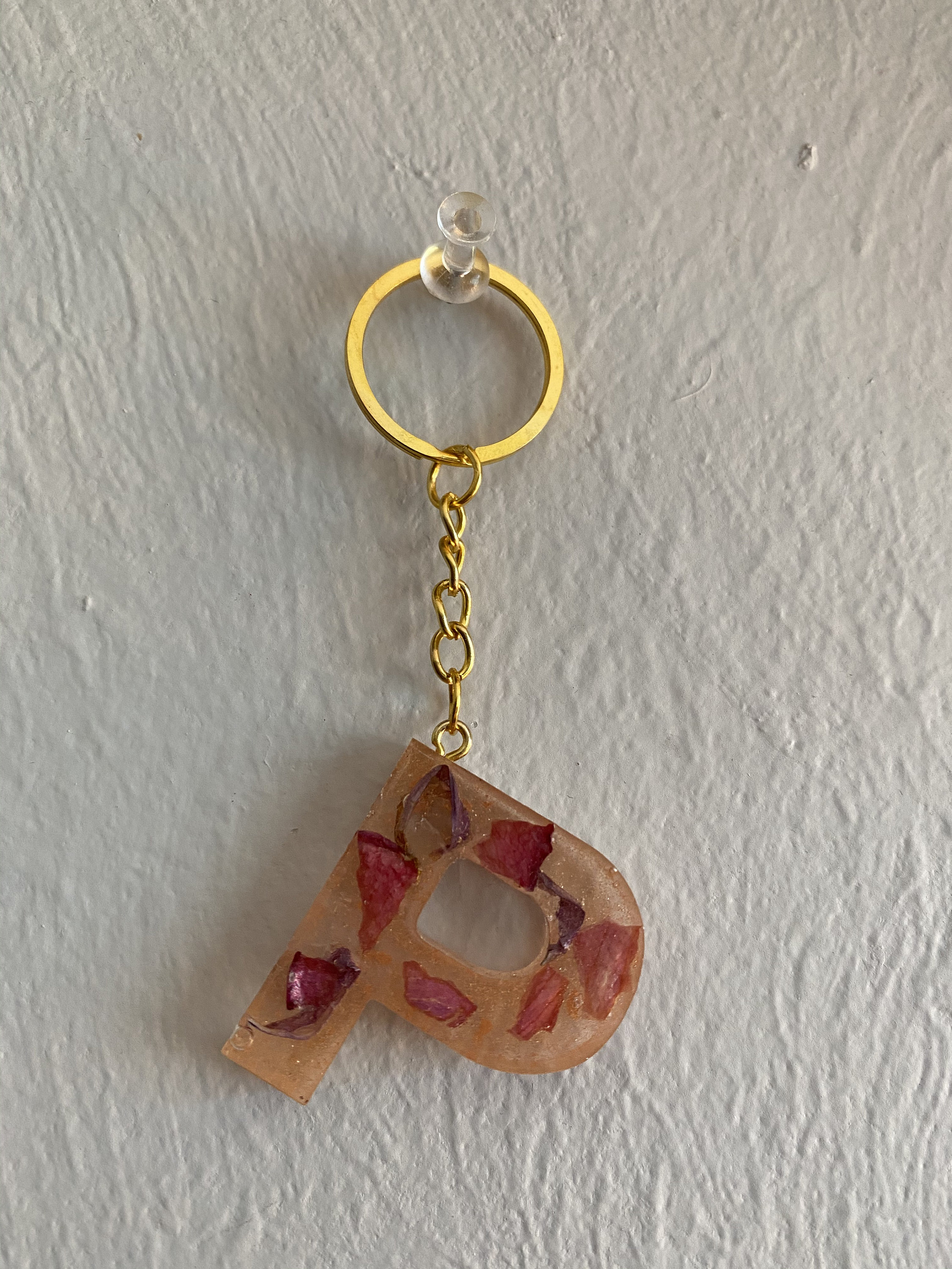 Letter P Keychains Floral Keychain Personalized Keychains Gift Ideas - Etsy