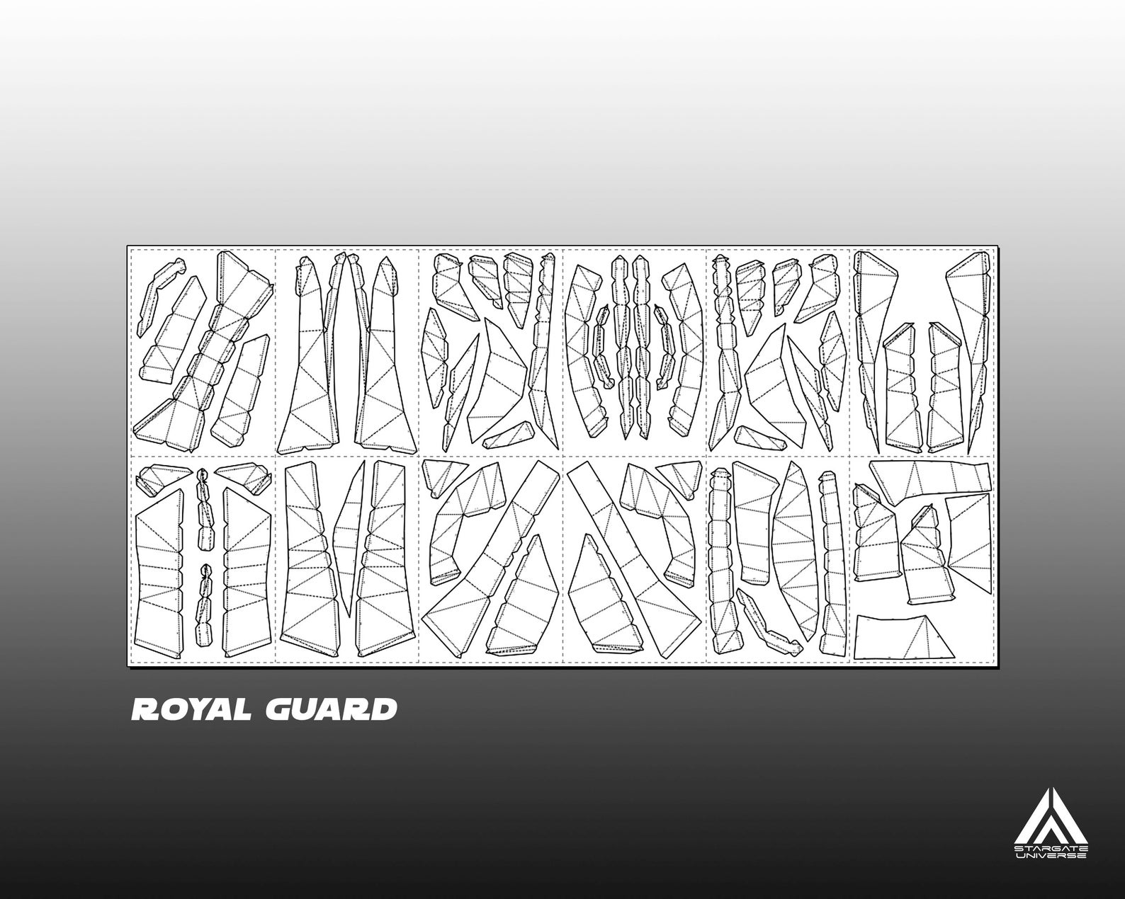 Royal Guard Helmet Template for Cosplay Pepakura .PDO .PDF Files ...
