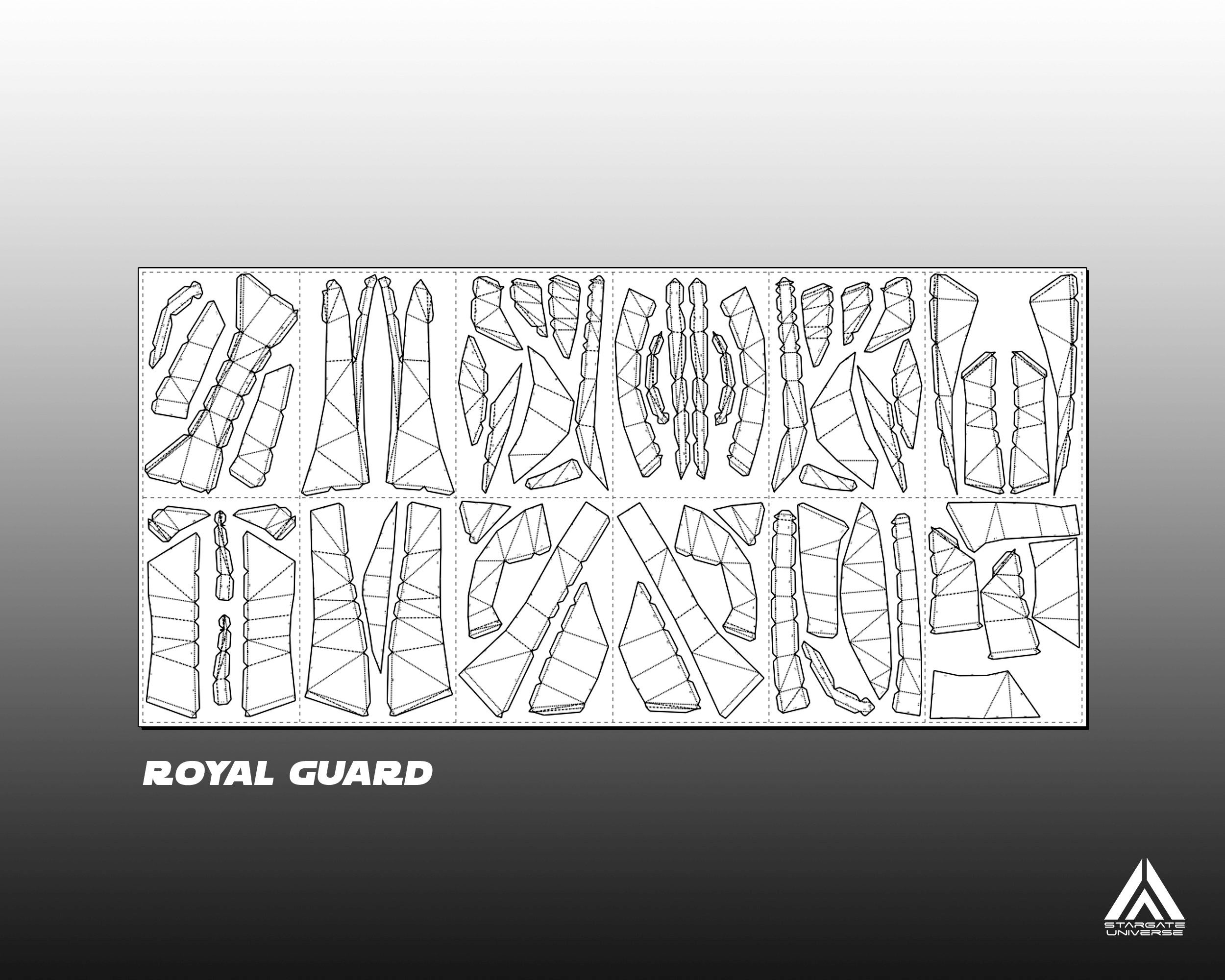 Royal Guard Helmet Template for Cosplay Pepakura .PDO .PDF Files ...