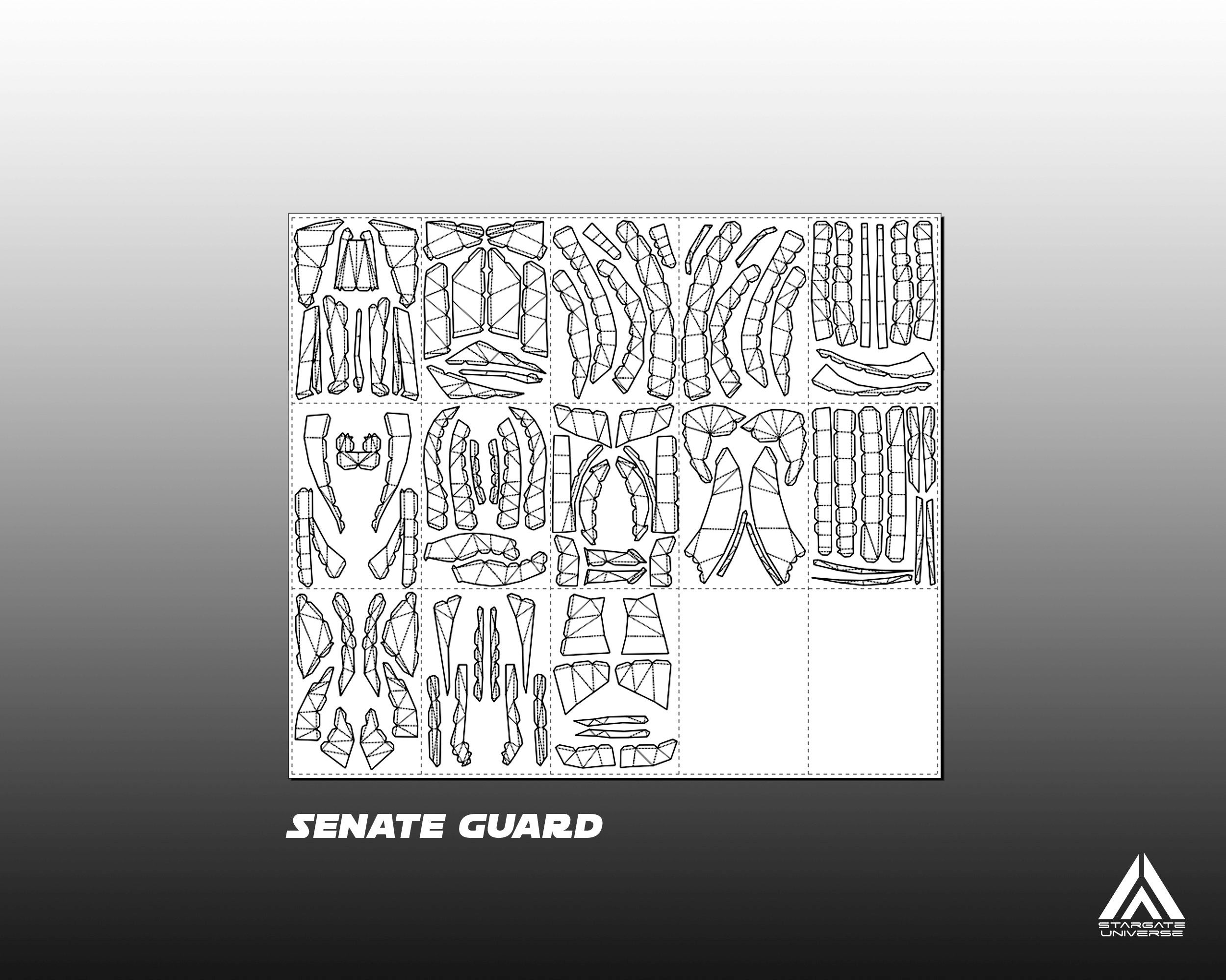 Senate Guard Helmet Template for Cosplay Pepakura .PDO .PDF - Etsy