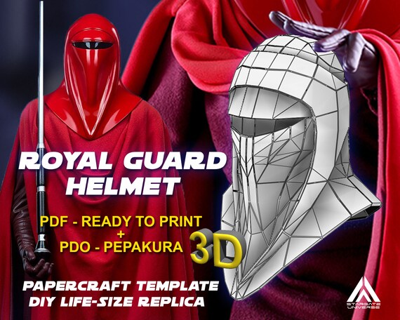 Royal Guard Helmet Template for Cosplay Pepakura .PDO .PDF - Etsy