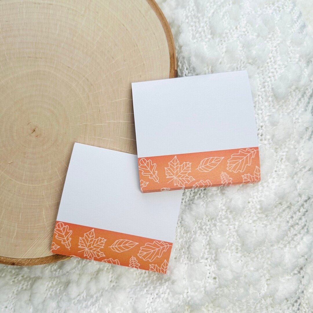 Fall Leaves, Post It Notes - Etsy