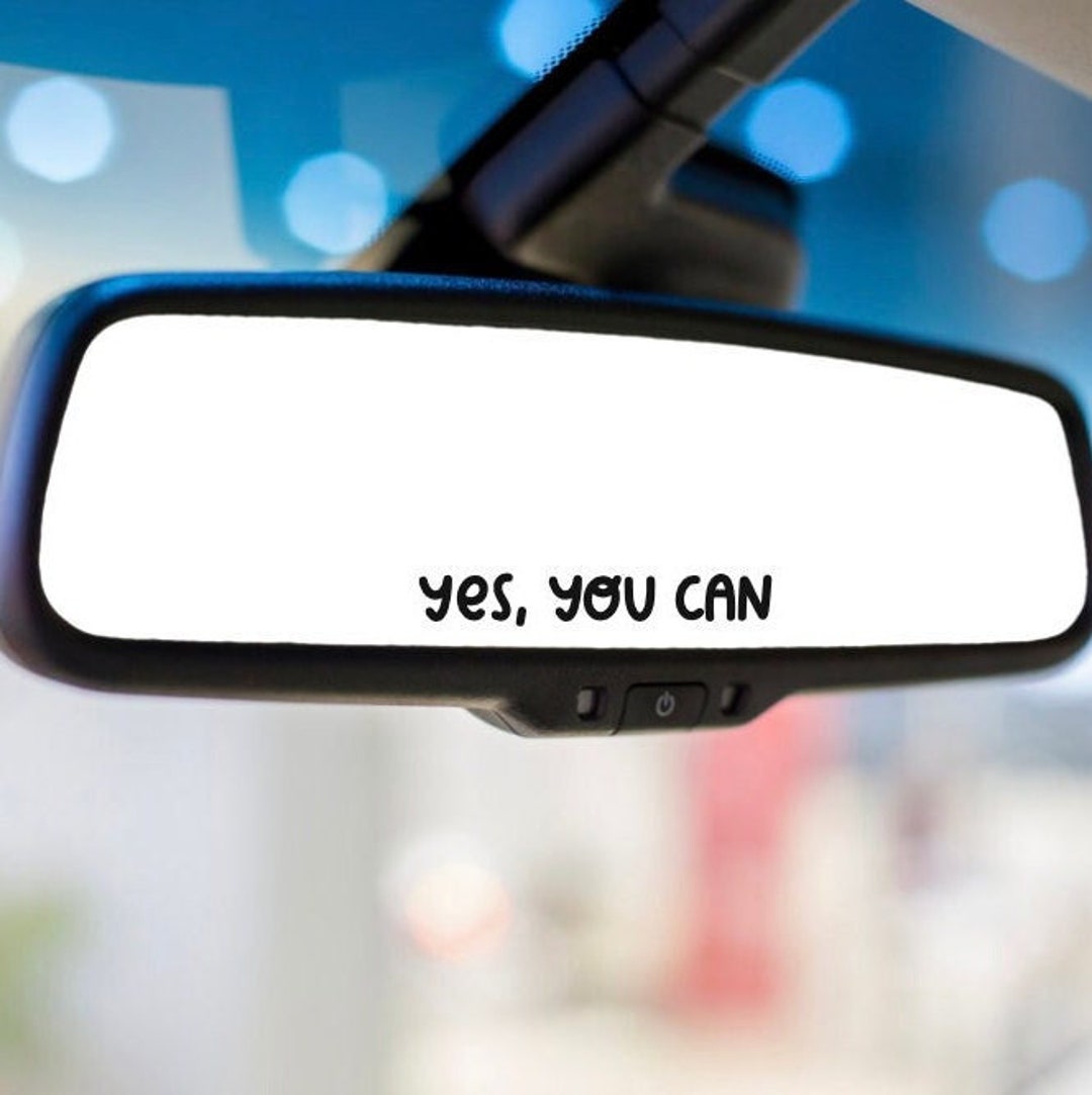 Yes, You Can, Vinyl Mirror Decal * Positive Affirmation Mirror Decal - Etsy