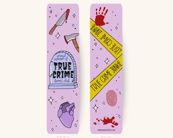 Bookmark, Blood Spatter, Crime Scene, Crime Novel, True Crime, Acrylic ...