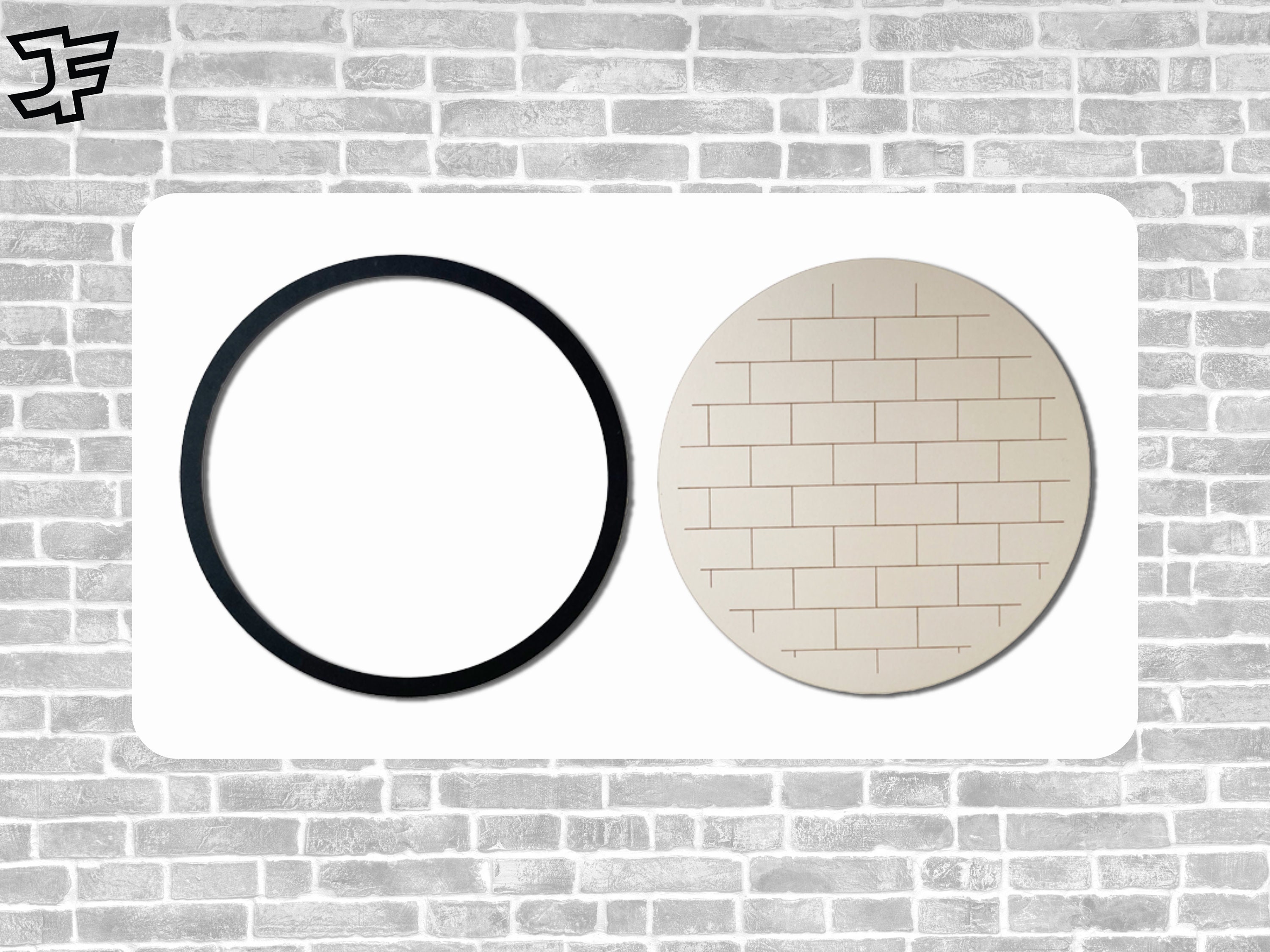 Subway Tile Round SVG File - Laser Cutting Files - Glowforge Laser ...