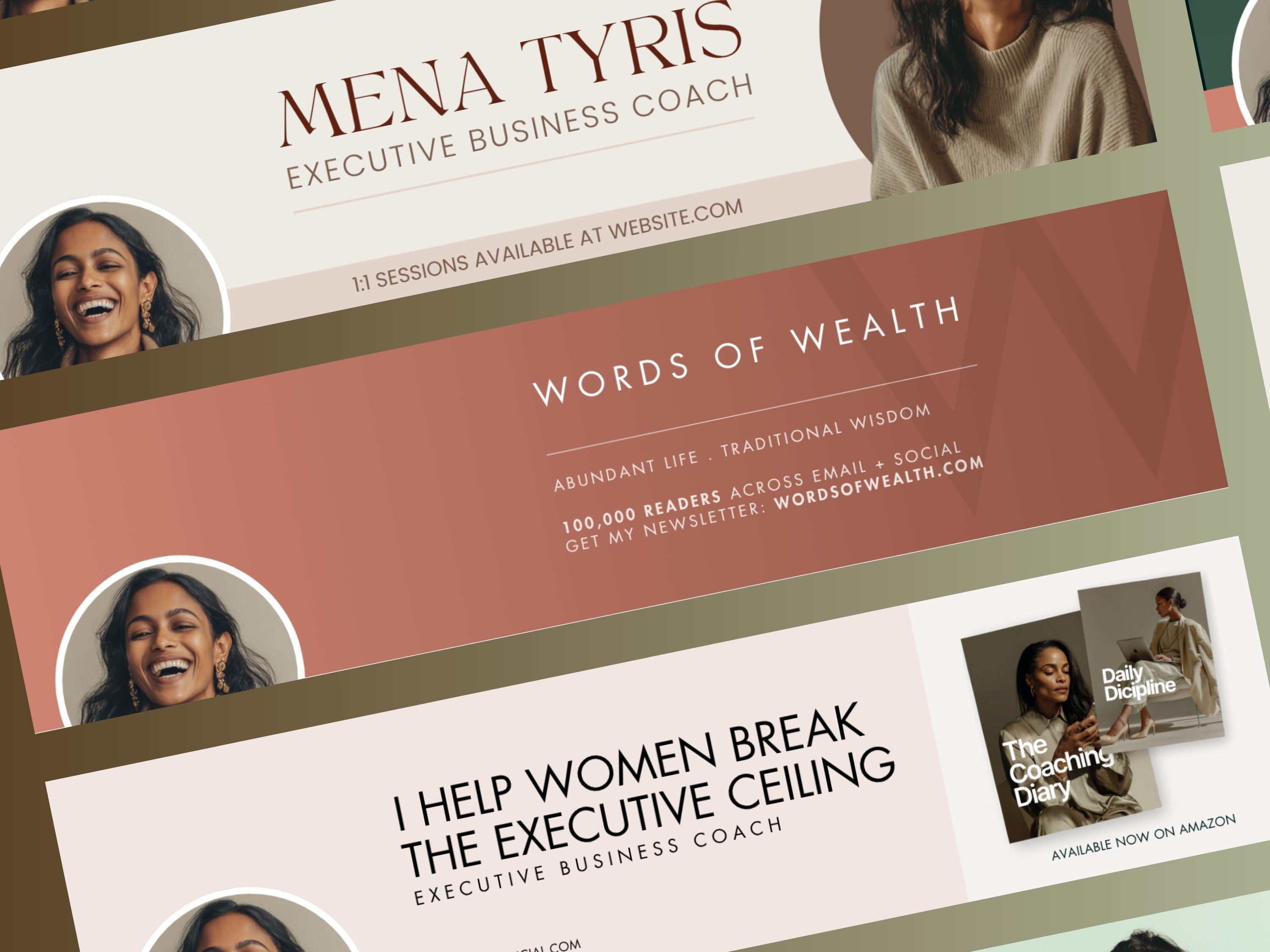Linked Banner Set Canva Template - Etsy
