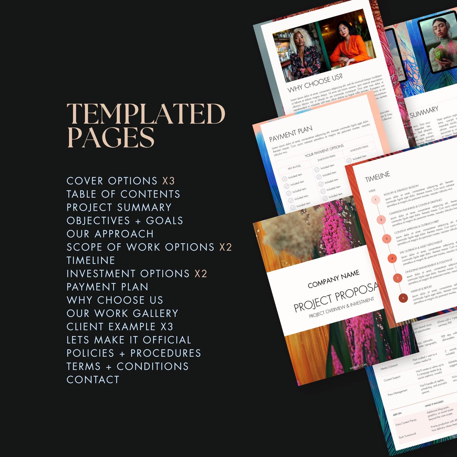 Luxury Project Proposal Canva Template: Elegant Brand Design Guide - Etsy