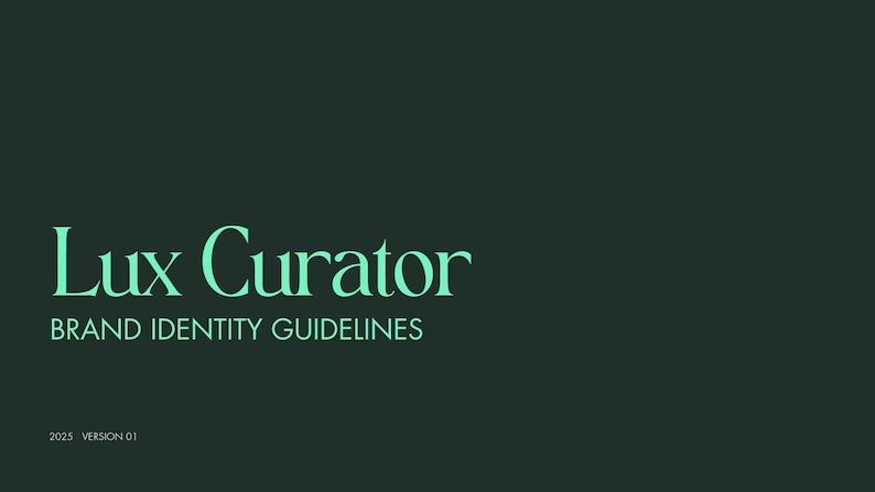 Canva Brand Identity Template: 45-page Luxury Design System Guide - Etsy