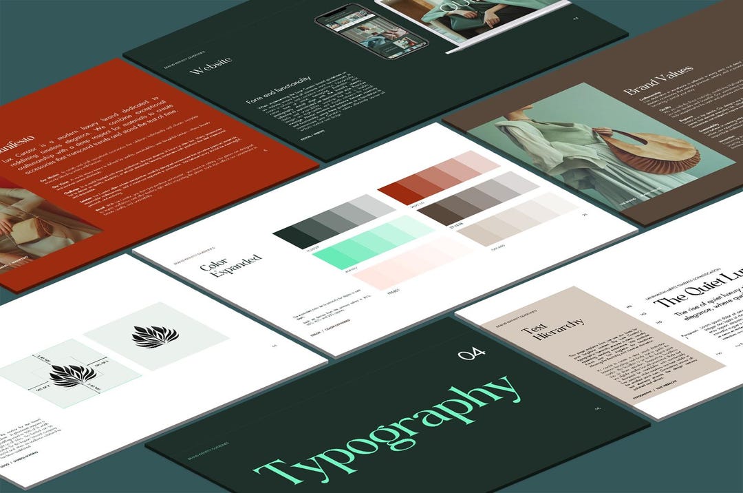 Luxury Brand Identity Guidelines Canva Template Design Guide Premium ...