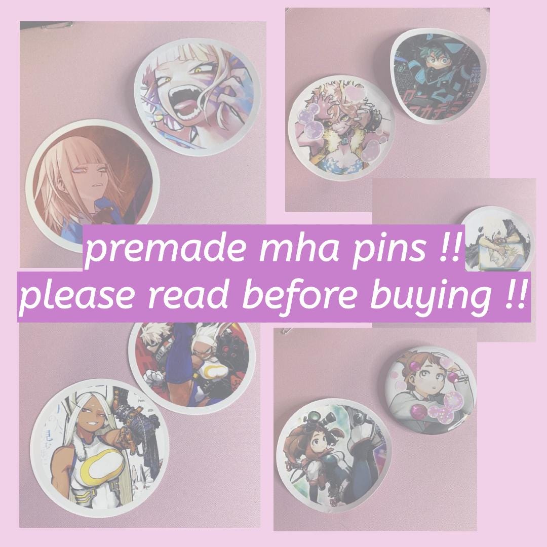 Premade Mha Pins READ - Etsy