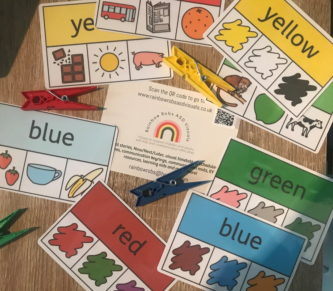 EYFS Colour Match Game With Pegs Colour Recognition Fine Motor Skills ...