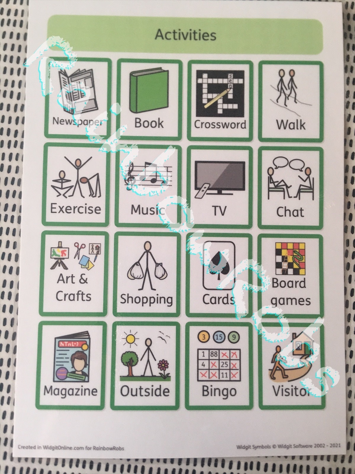 Communication Chart Prompts Visuals for Elderly Dementia | Etsy UK