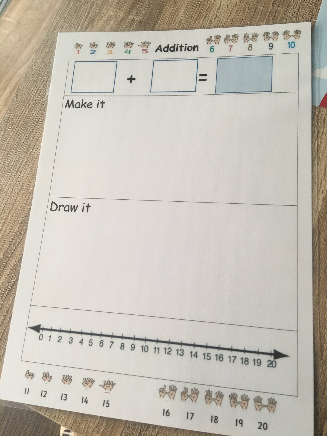 Home School Education Key Stage 1 Maths Addition Set 1-20 | Etsy