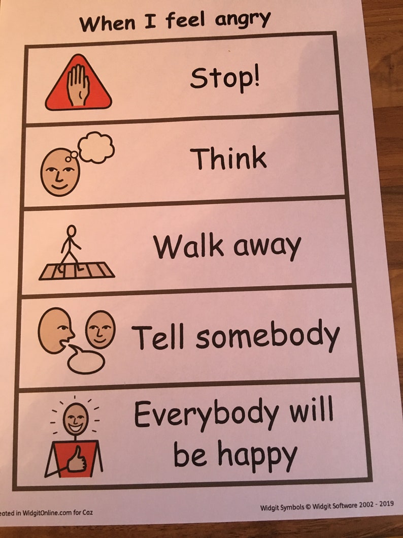 When I Feel Angry Social Story - Etsy