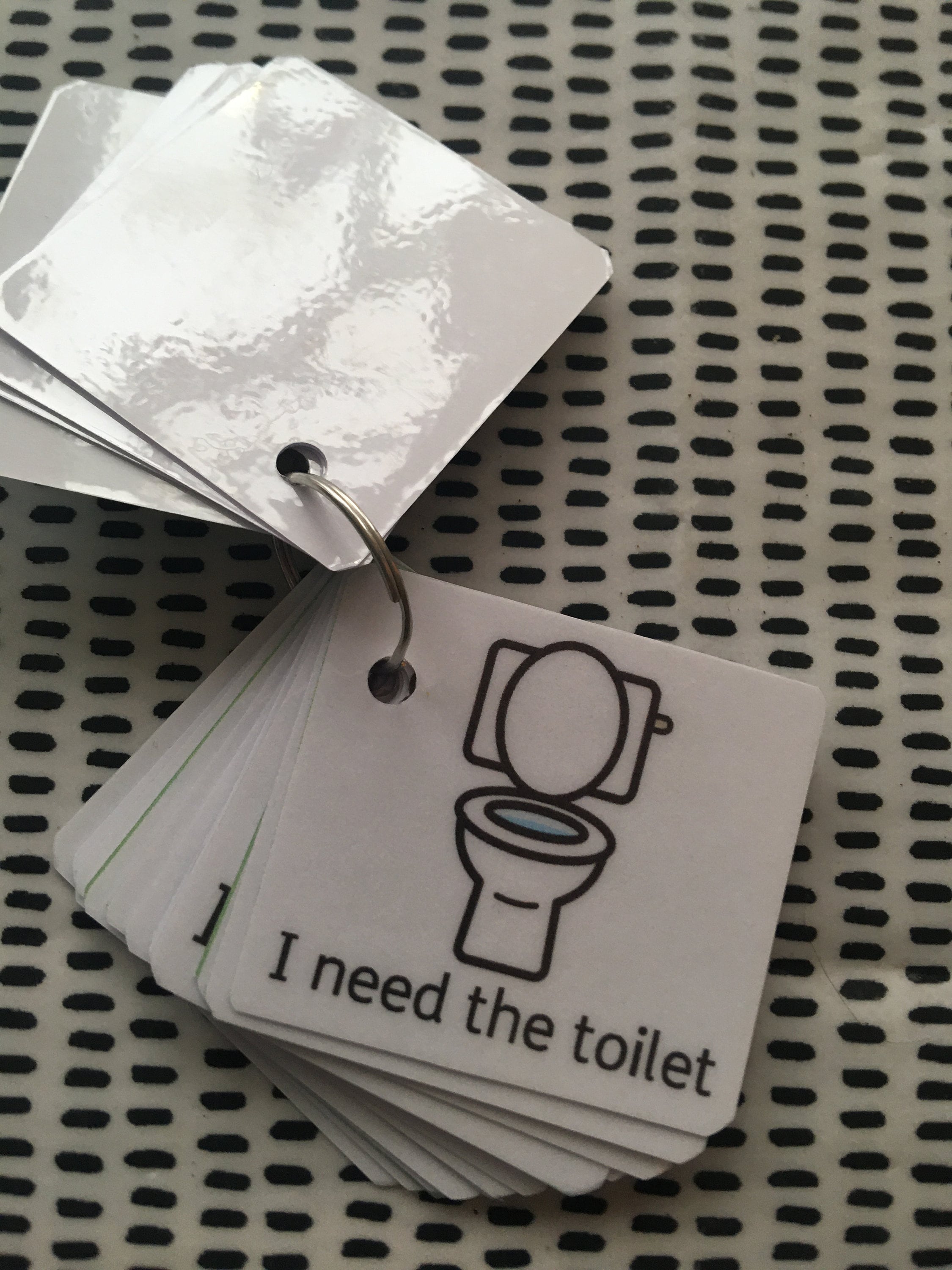 Communication Flash Cards on a Keyring & Communication Mat Set | Etsy UK