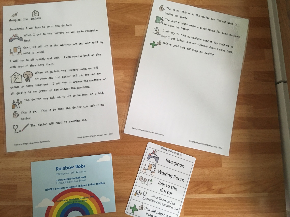Social Story Going to the Doctors Autism ADHD Special Needs | Etsy