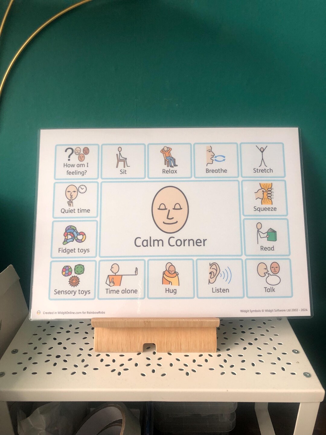 Calm Corner Poster Calming Strategies Self-regulation Autism ASD ...