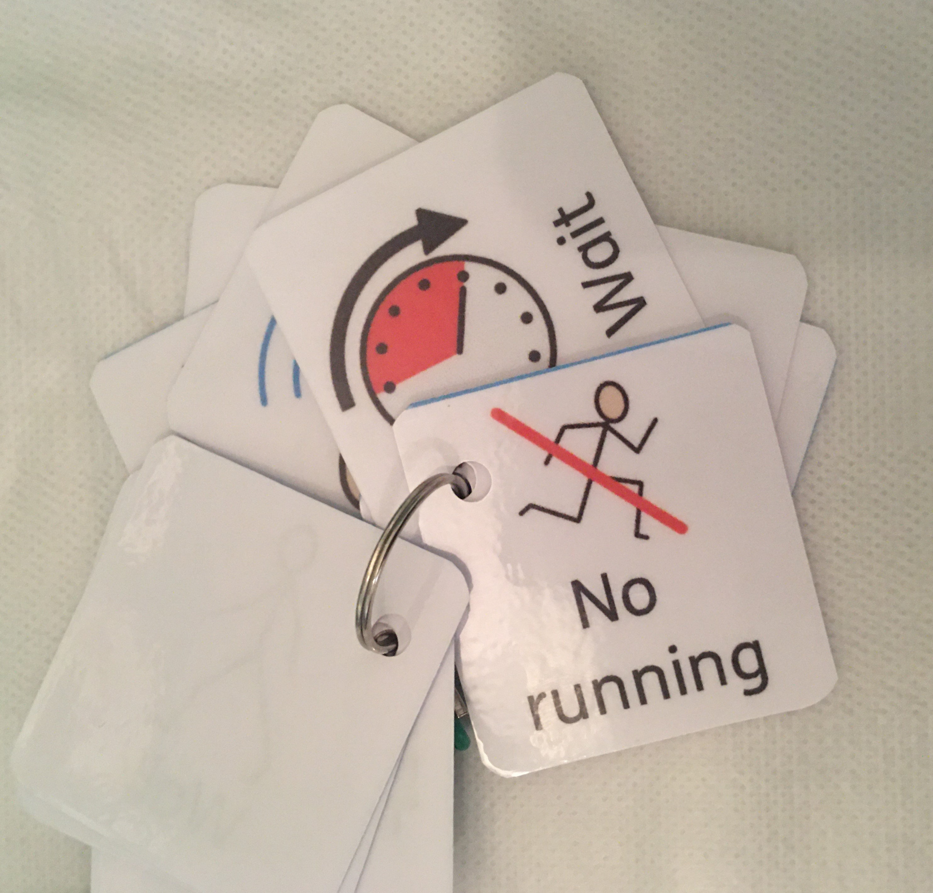 Road Safety Poster & Flash Cards on Keyring Asd/autism/adhd/childminder ...
