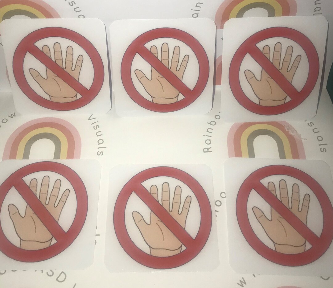 Do Not Touch Signs Visuals Danger Awareness Safety ASD Autism ADHD ...