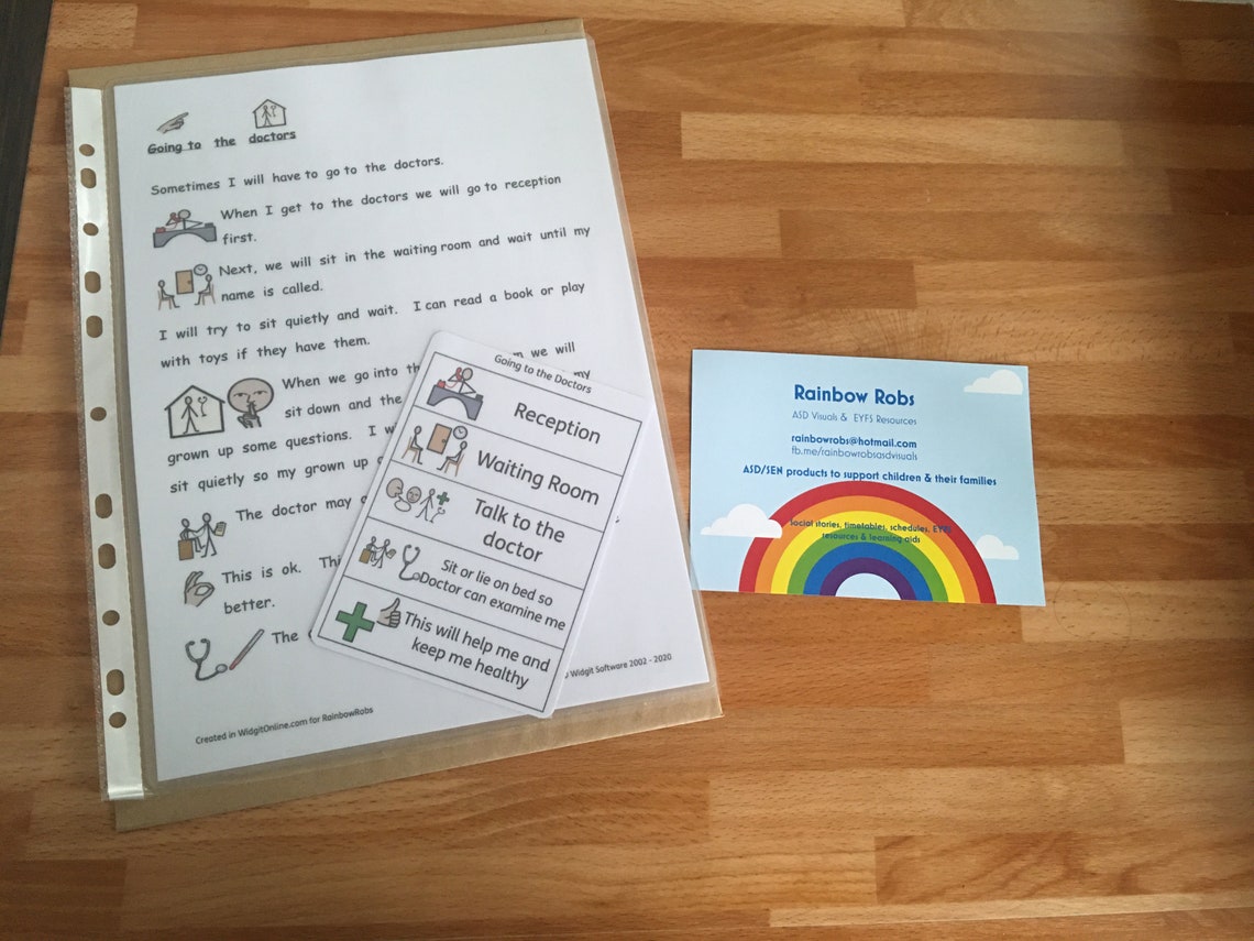 Social Story Going to the Doctors Autism ADHD Special Needs | Etsy