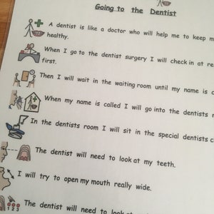 Social Story Going to the Dentist ASD SEN ADHD Autism Aspergers Anxiety ...