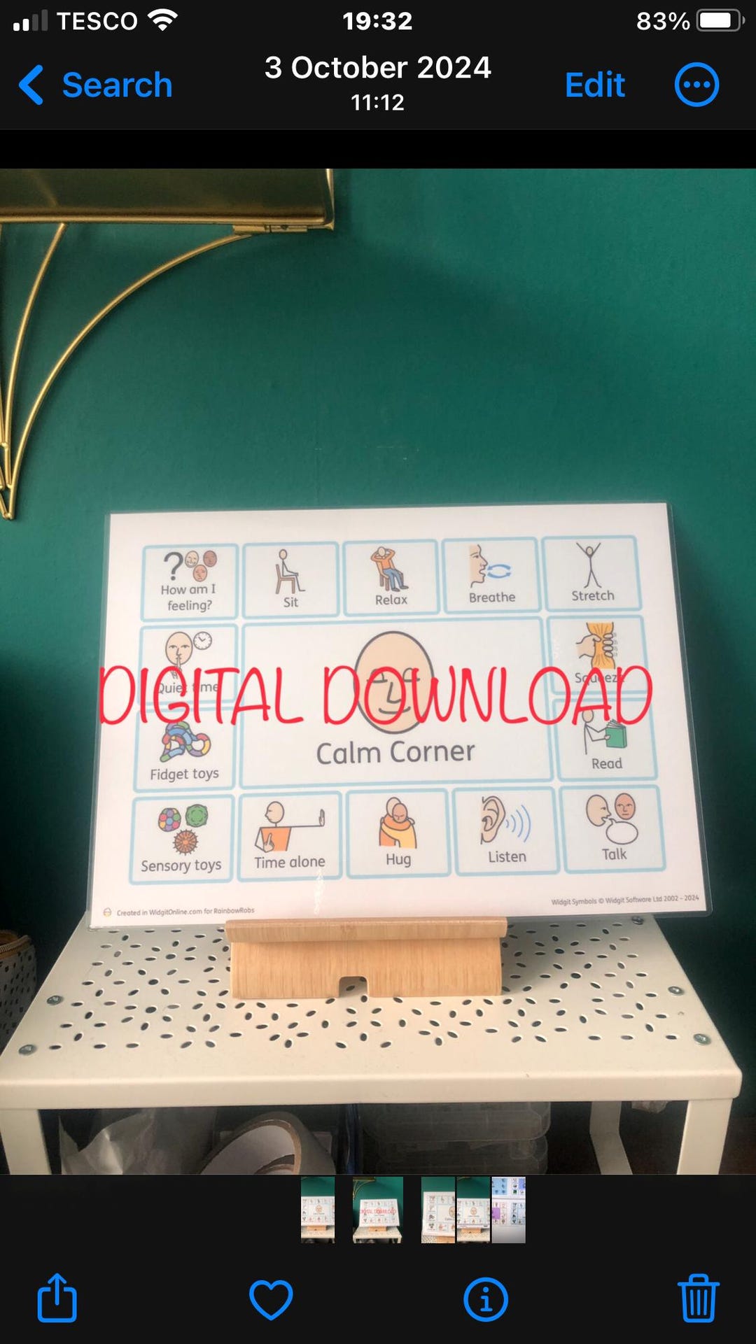 Digital Download Version - Calm Corner Poster - Calming Strategies ...