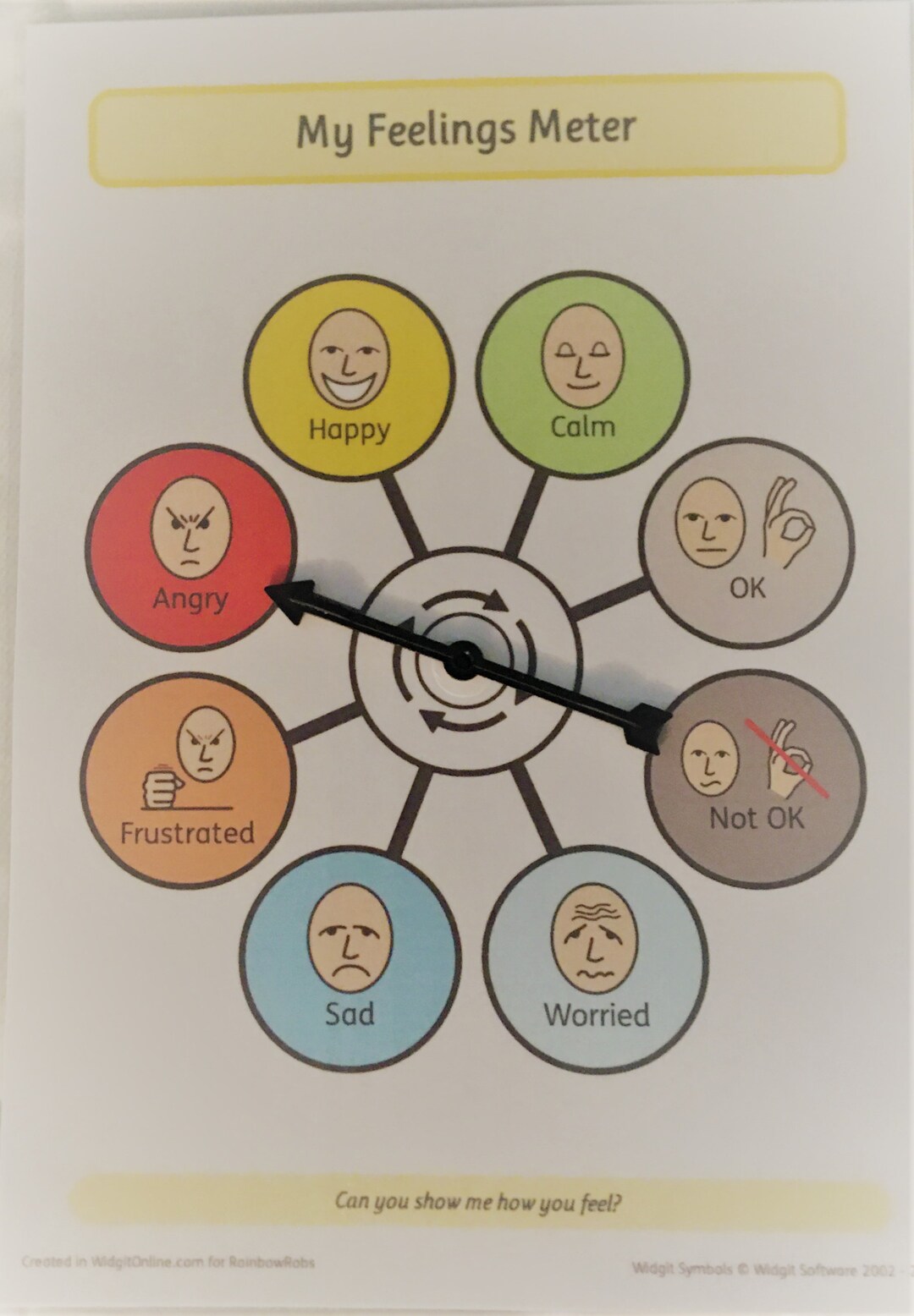 My Feelings Meter Childrens Emotions Mental Health ASD Autism SEN - Etsy UK