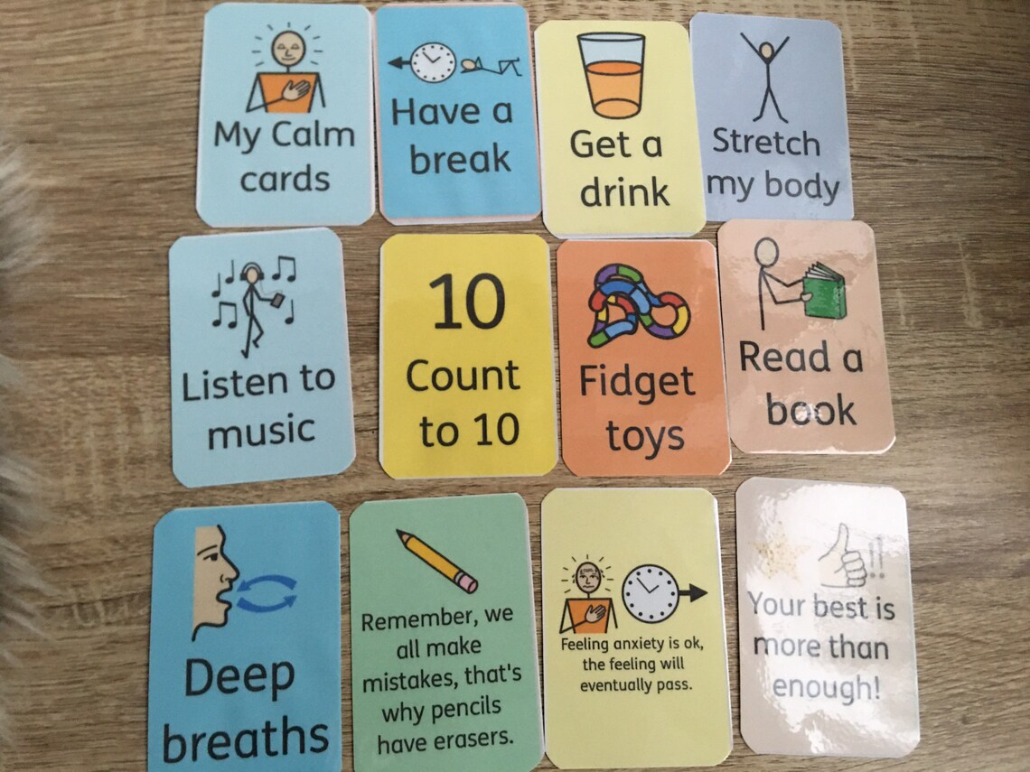 My Calm Cards in a Bag SEMH ASD Autism SEN - Etsy UK