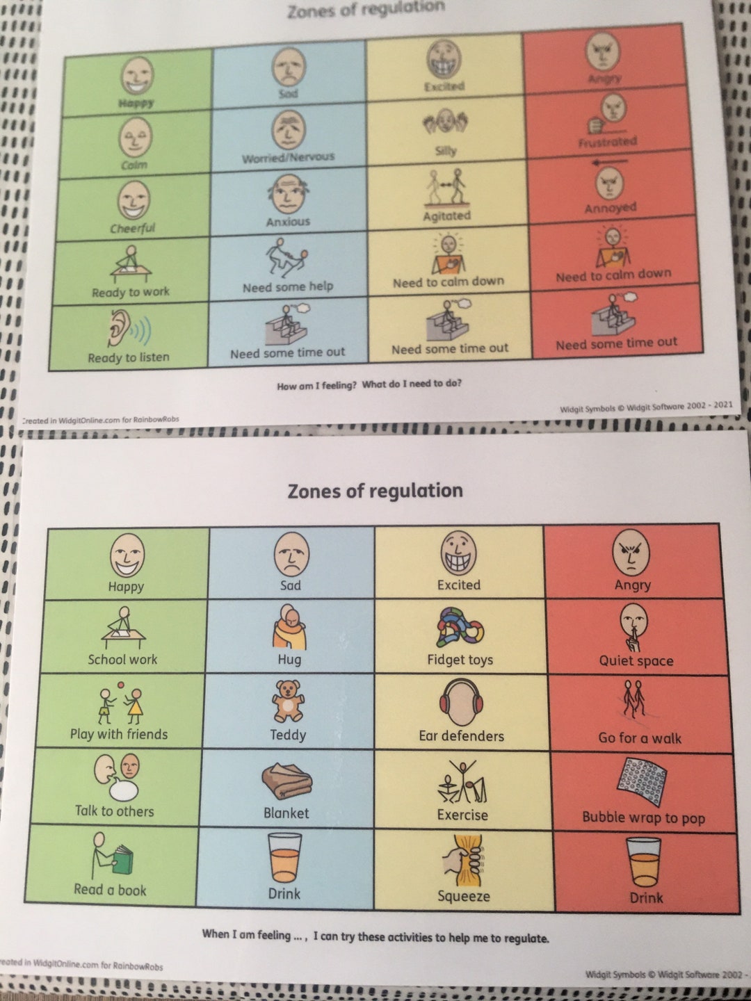 Zones of Regulation Chart: Behavior Management, Emotions, SEN ASD ADHD ...