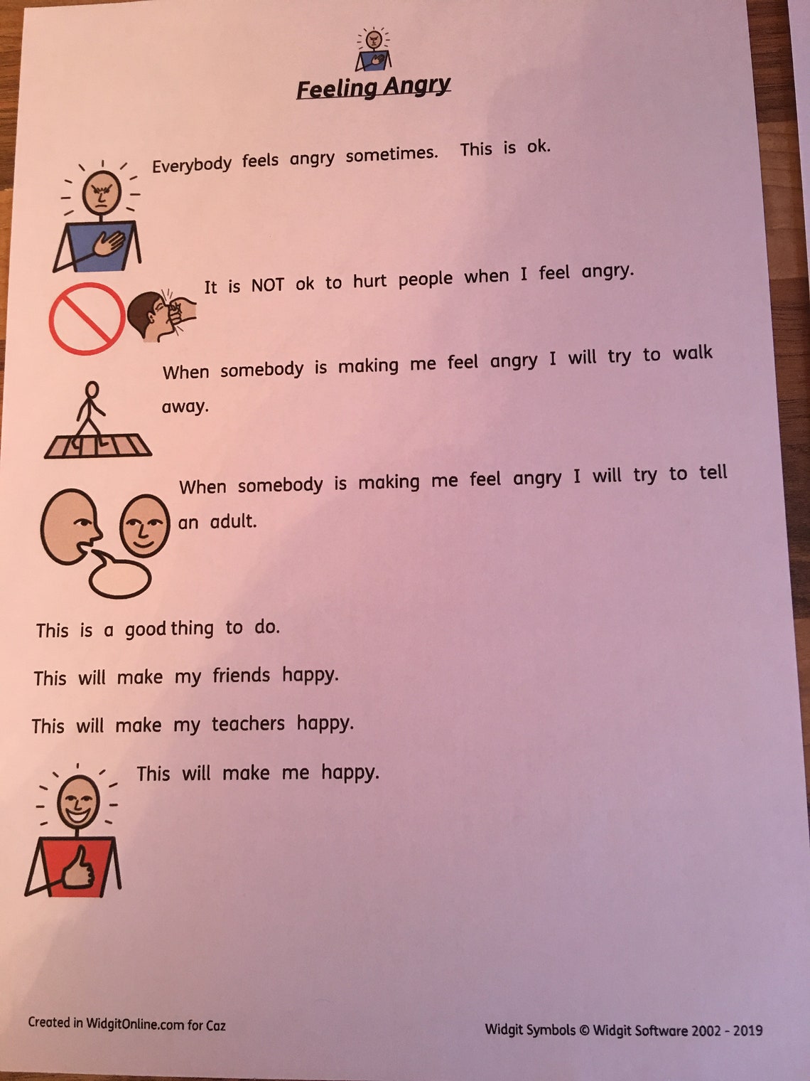 When I Feel Angry Social Story - Etsy