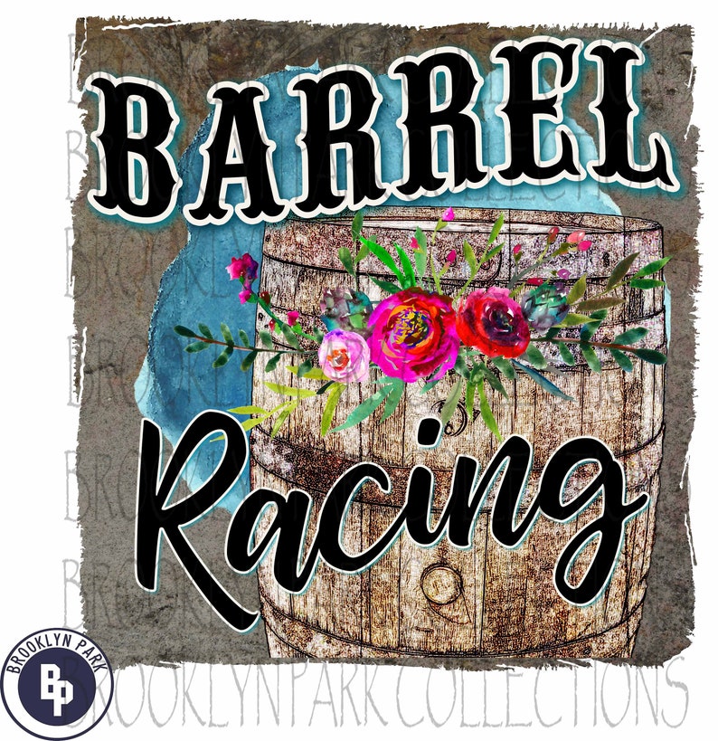 Barrel Racing Rodeo Floral SUBLIMATION TRANSFER Ready to - Etsy
